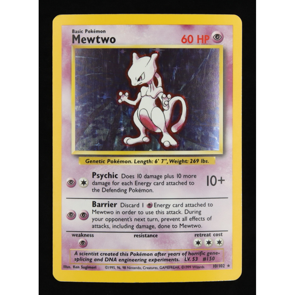 Mewtwo 1999 Pokemon Base Unlimited #10 Holo | Pristine Auction
