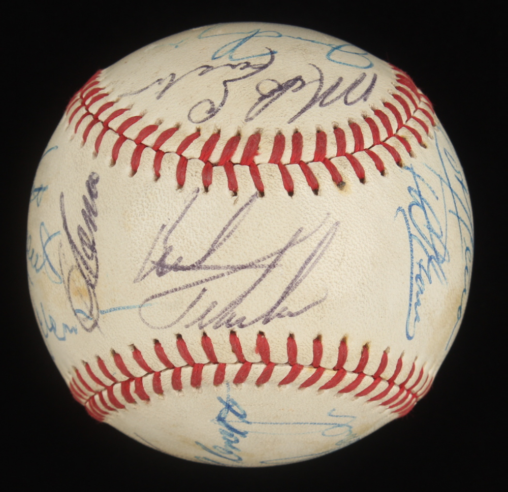 Pirates OML Baseball Team-Signed By (19) With Bill Madlock, Tony Pena ...