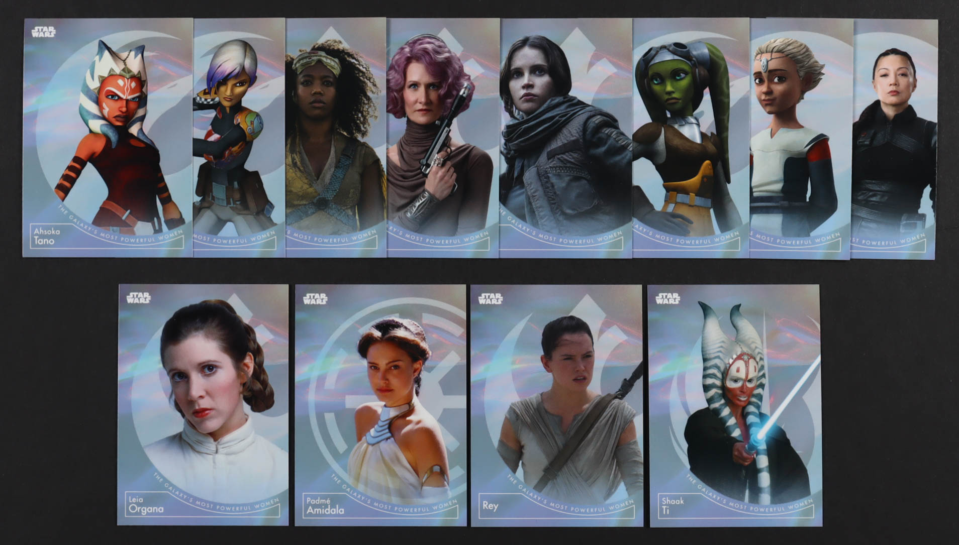2022 Topps Star Wars "The Galaxy's Most Powerful Women" Complete Set of ...