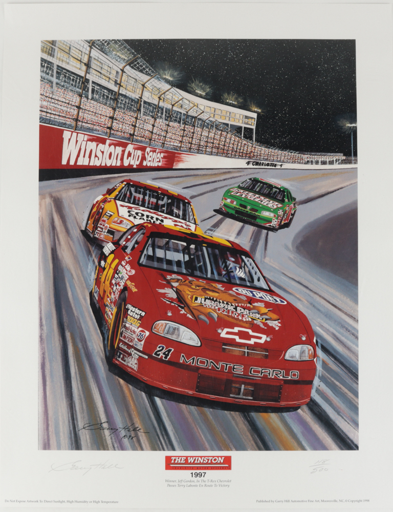 Garry Hill - LE Jeff Gordon "The Winston 1997" - Signed 21x27 ...