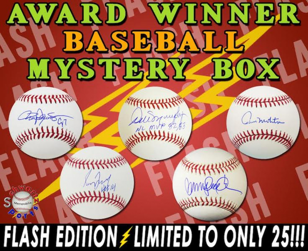 Schwartz Sports Baseball AWARD WINNER Signed Baseball Mystery Box ...