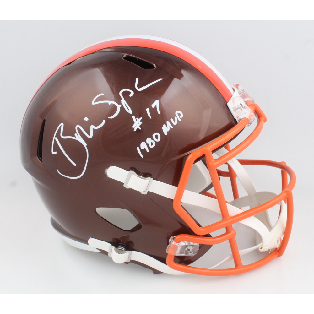 Brian Sipe Signed Browns Full-Size Flash Alternate Speed Helmet ...