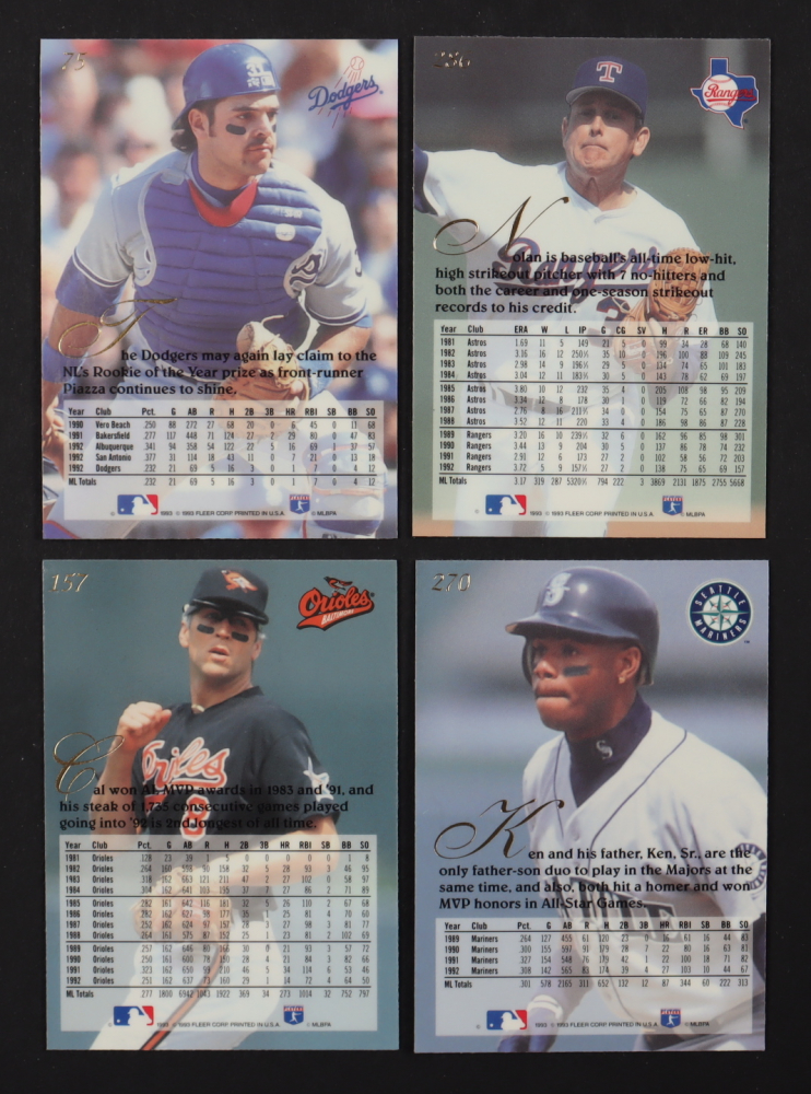 1993 Flair Baseball Complete Set of (300) Cards with Mike Piazza #75 ...