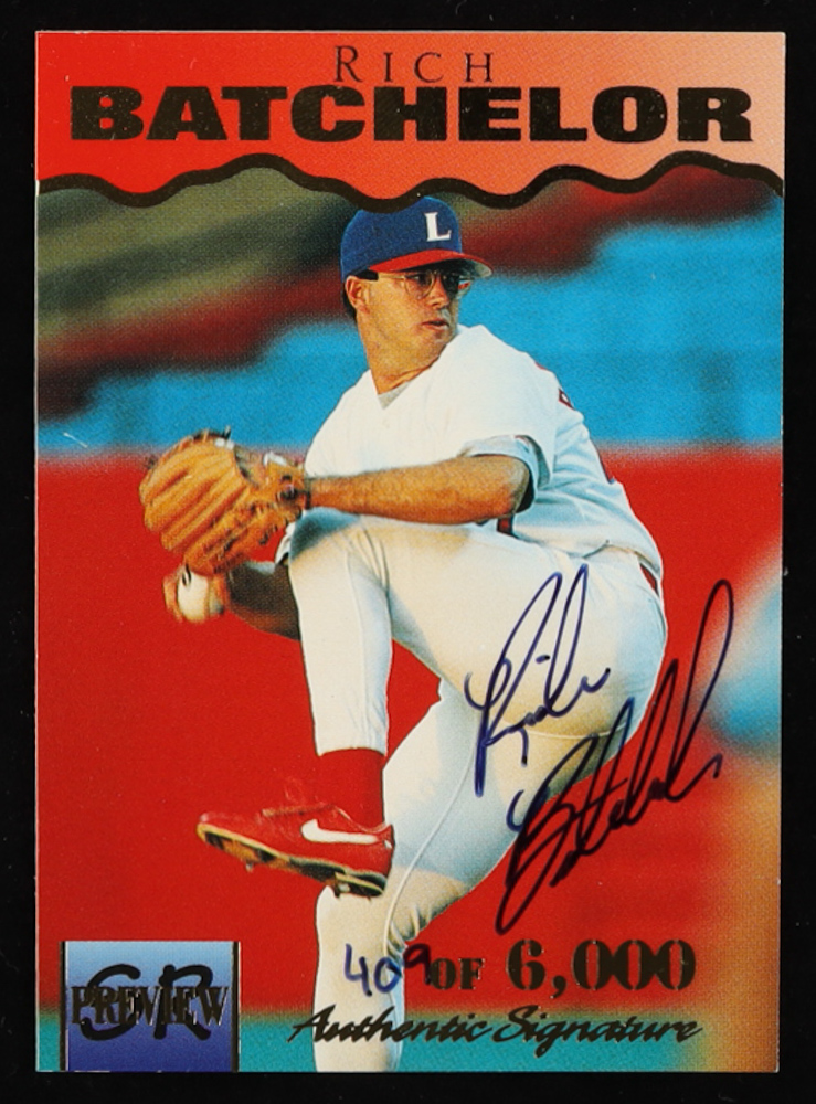Rich Batchelor 1995 Signature Rookies Previews Signatures #2 #409/6000 ...