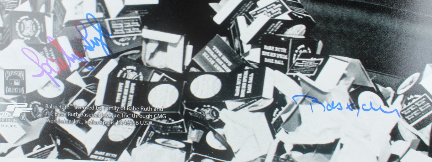 Yankees "Babe Ruth" 16x20 Photo Signed by (26) with Mickey Rivers, Todd ...