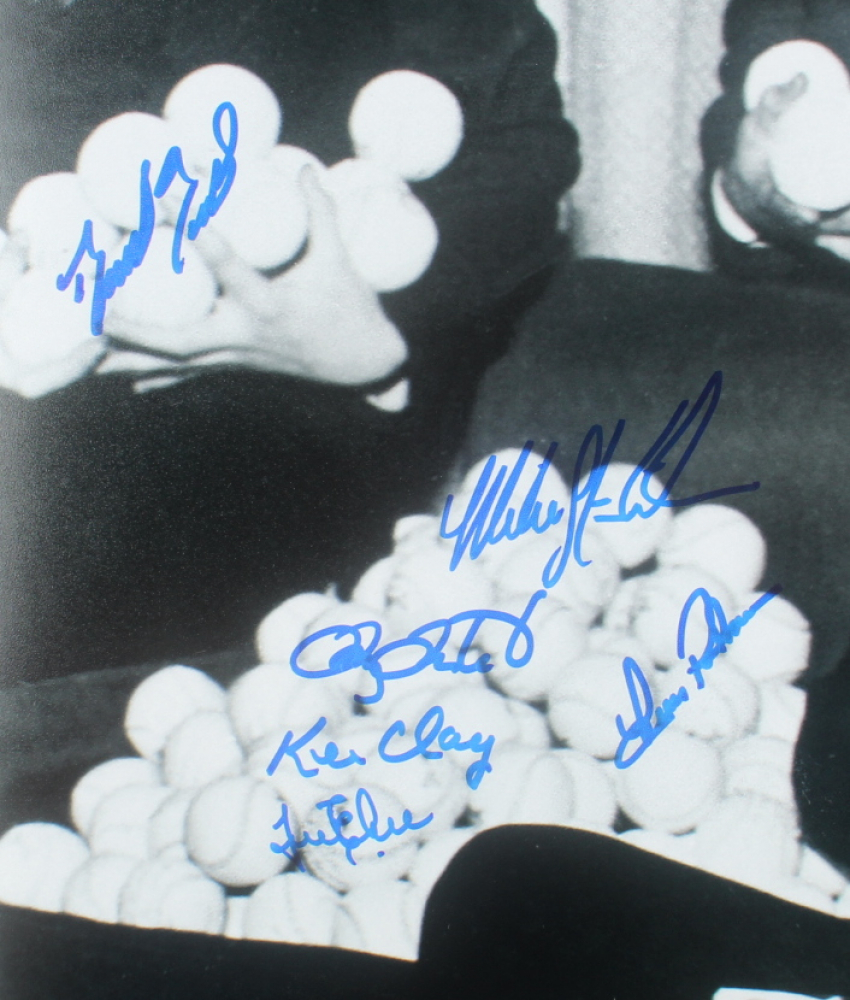 Yankees "Babe Ruth" 16x20 Photo Signed by (26) with Mickey Rivers, Todd ...