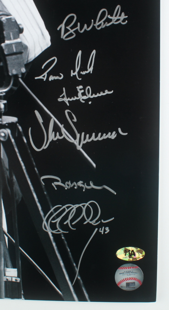 Yankees "Lou Gehrig" 16x20 Photo Signed by (25) with Jeff Nelson, Todd ...