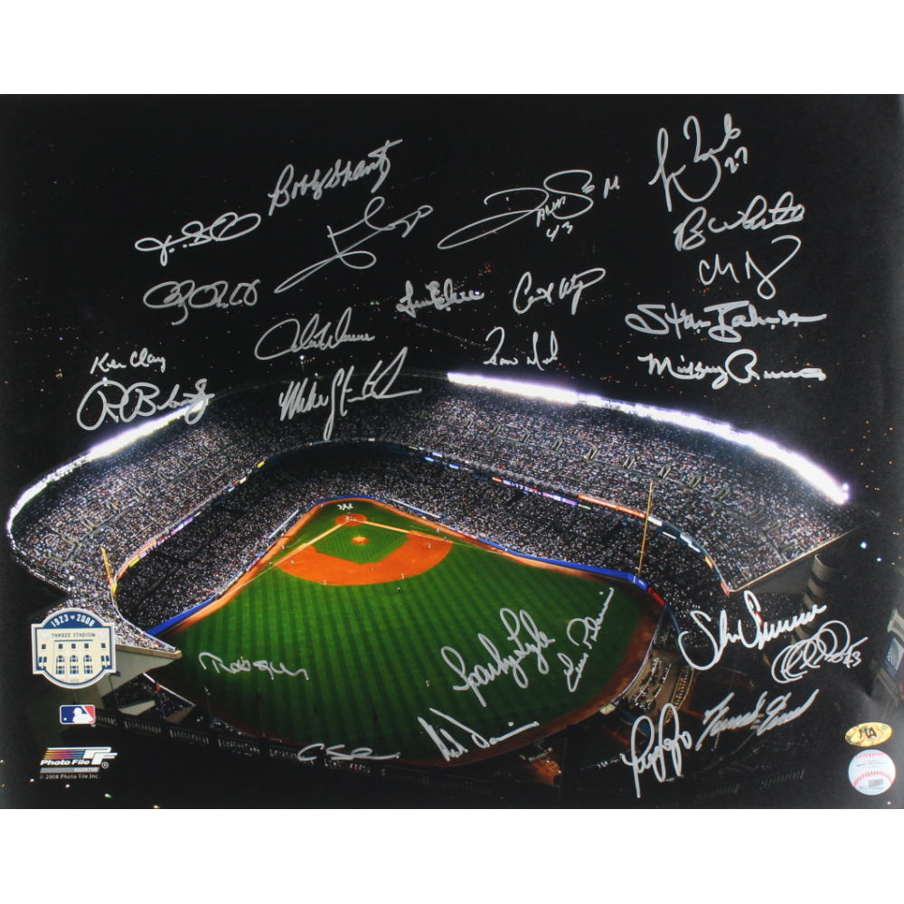 Yankees "Yankee Stadium" 16x20 Photo Signed by (26) with Jeff Nelson ...