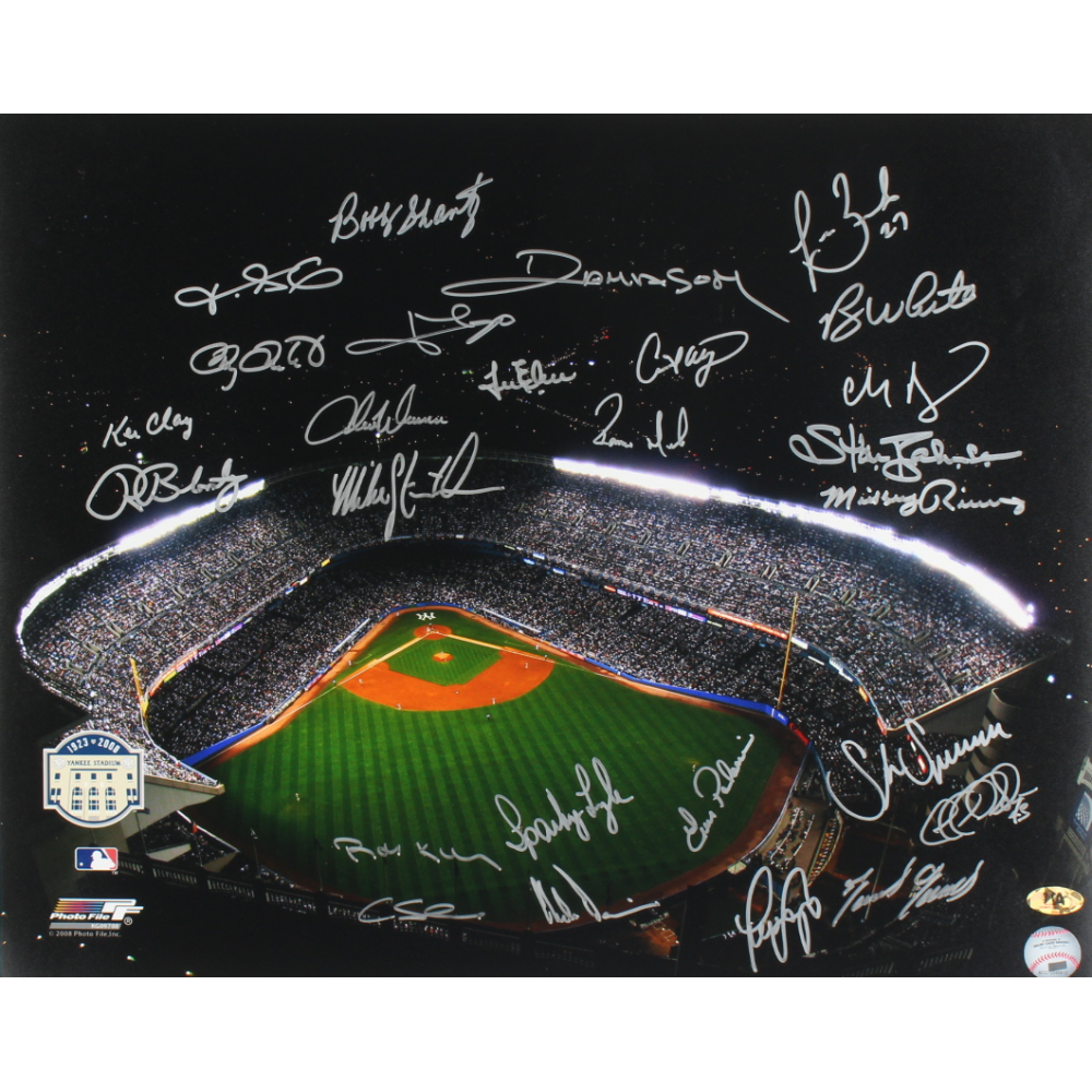 Yankees "Yankee Stadium" 16x20 Photo Signed by (26) with Jeff Nelson ...