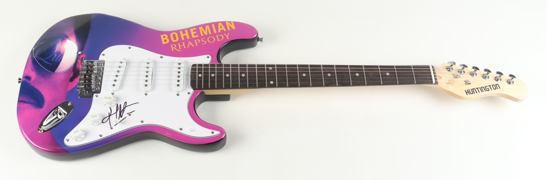 Rami Malek Signed Queen Bohemian Rhapsody Custom 39" Electric Guitar ...