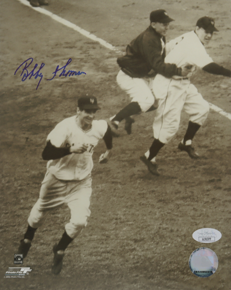 Bobby Thomson Signed Giants 8x10 Photo (JSA) | Pristine Auction