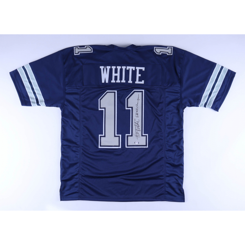 Danny White Signed Jersey Inscribed "SBXII Champs" (PSA) | Pristine Auction