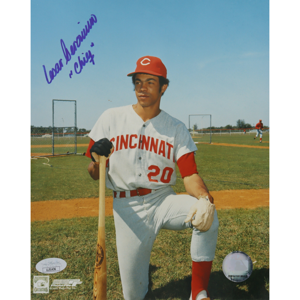 Cesar Geronimo Signed Reds 8x10 Photo Inscribed "Chief" (JSA ...