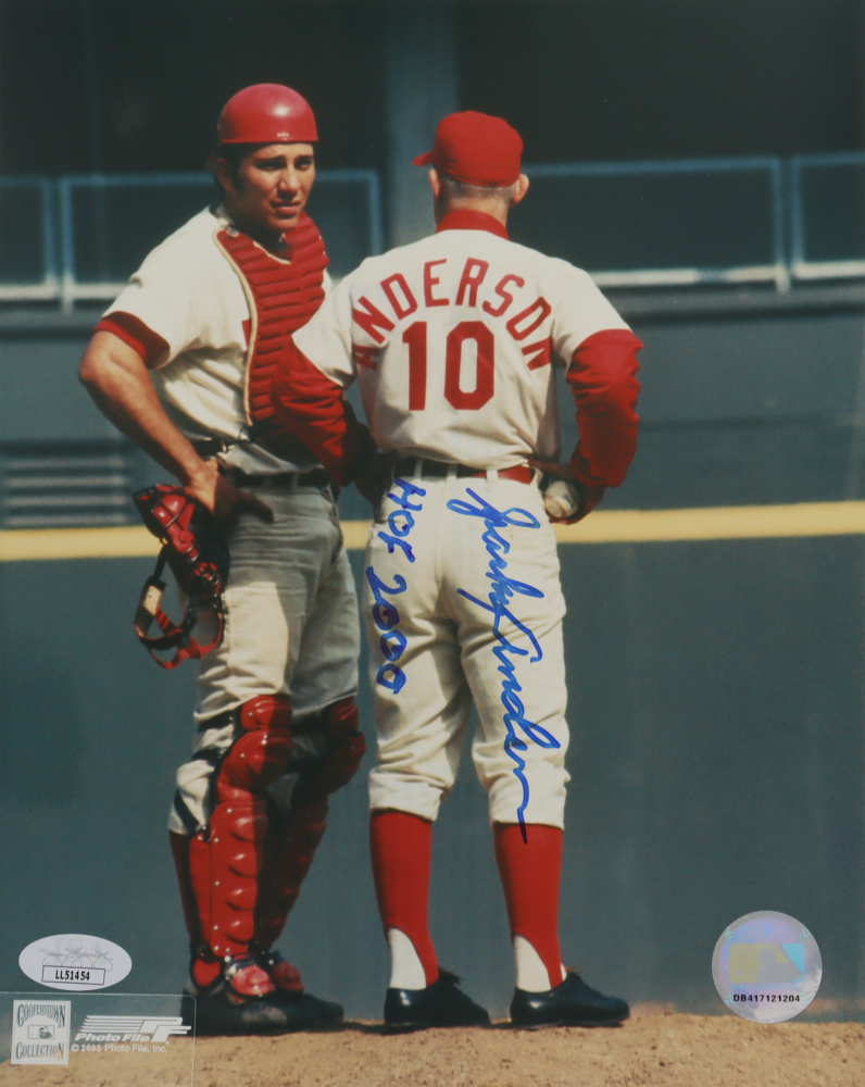 Sparky Anderson Signed Reds 8x10 Photo Inscribed "HOF 2000" (JSA ...