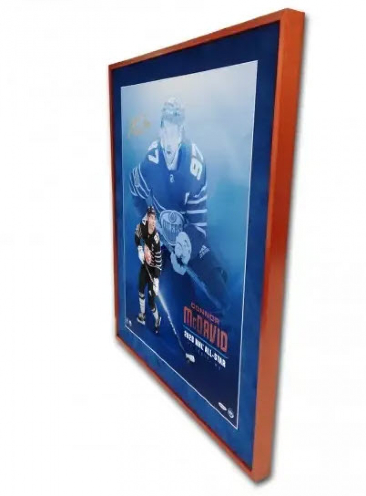 Connor McDavid Signed Oilers 20x24 Custom Framed Photo Display (UDA ...