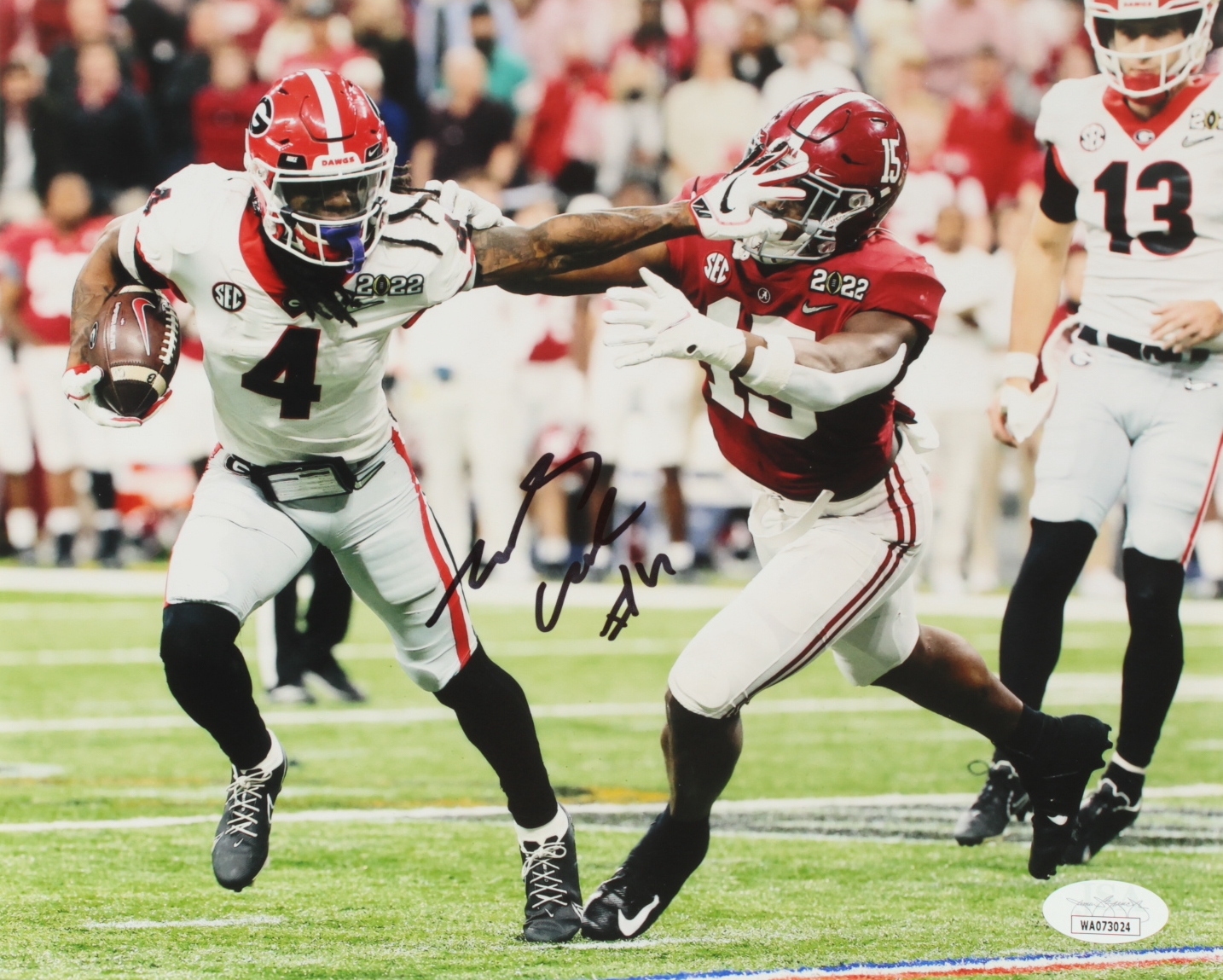 James Cook Signed Georgia Bulldogs 8x10 Photo (JSA) | Pristine Auction