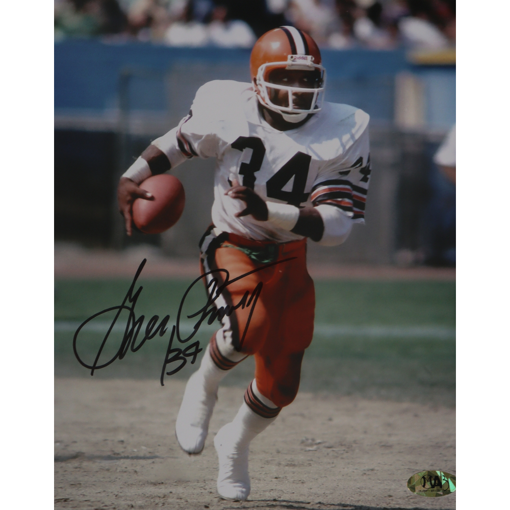 Greg Pruitt Signed Browns 8x10 Photo (MAB) | Pristine Auction