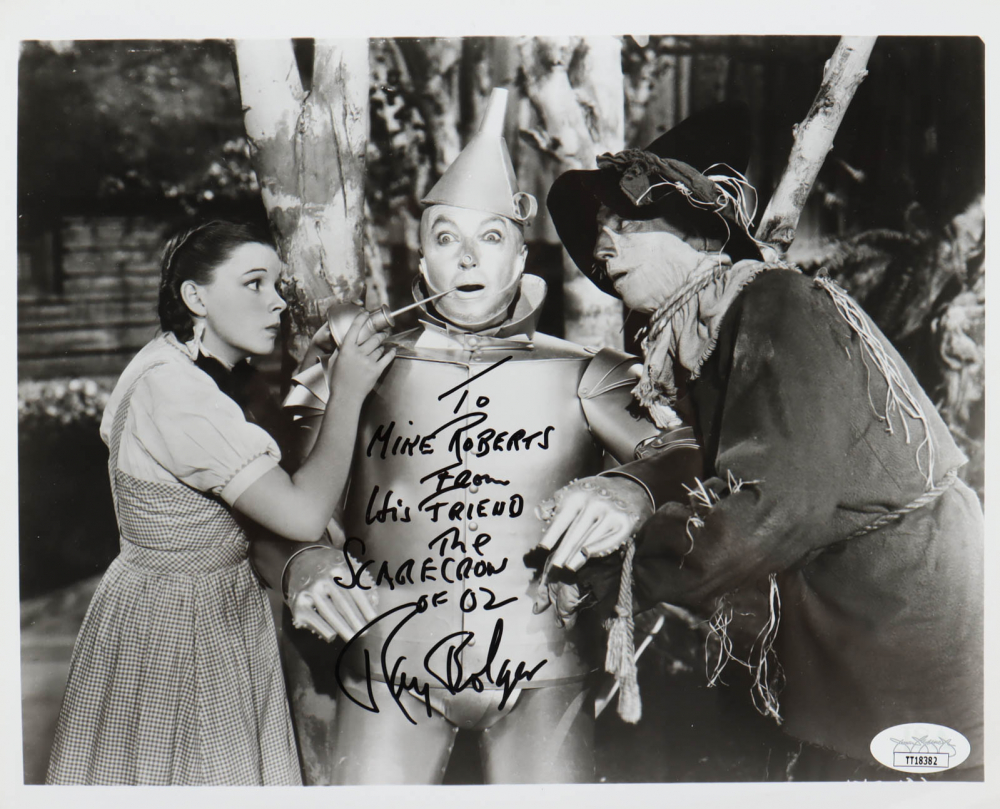 Ray Bolger Signed "The Wizard of Oz" 8x10 Photo Inscribed "From His ...