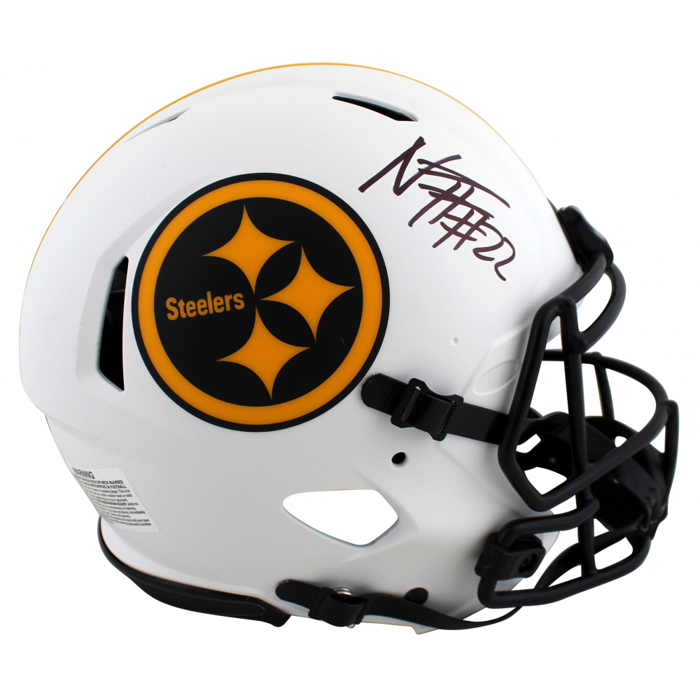 Najee Harris Signed Steelers Full-Size Authentic On-Field Lunar Eclipse ...