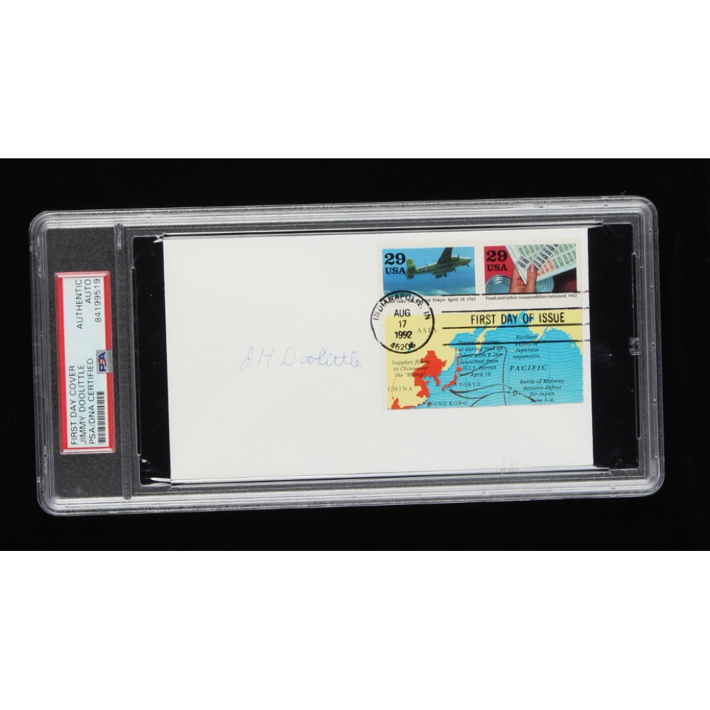 Jimmy Doolittle Signed 3.5x6.5 Envelope (PSA) | Pristine Auction