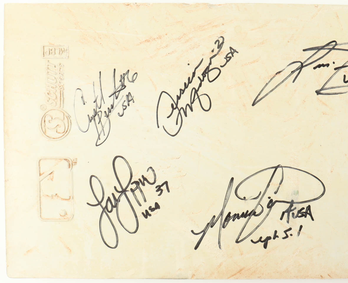2004 Team USA Women's Softball Pitching Rubber Slat Team-Signed by (17 ...