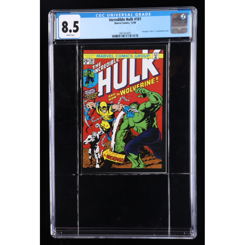 2008 "Incredible Hulk" Issue #181 Lionsgate Promotion Marvel Comic Book ...