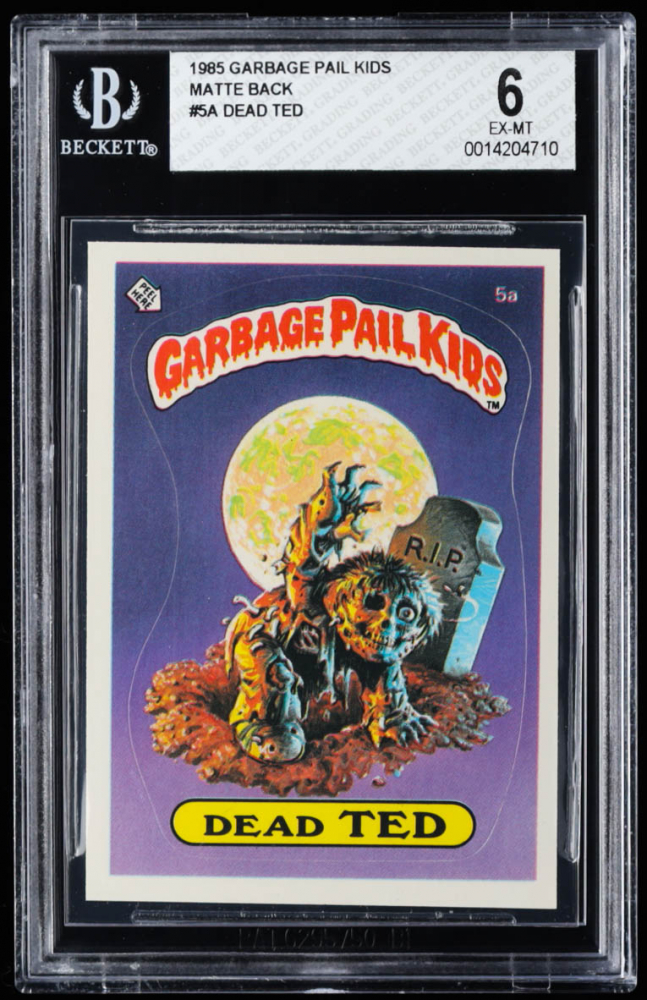 Dead Ted (Stupid Student) 1985 Garbage Pail Kids Matte Back #5a (BGS 6 ...