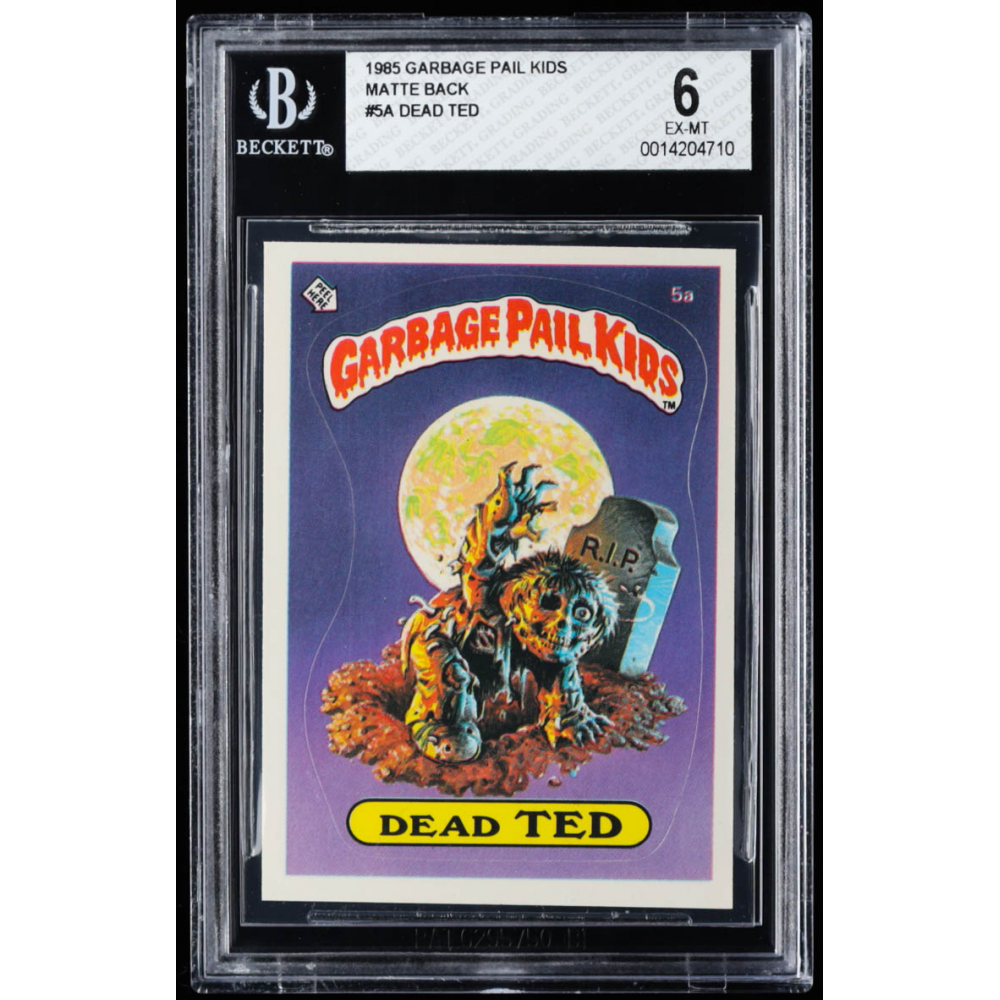 Dead Ted (Stupid Student) 1985 Garbage Pail Kids Matte Back #5a (BGS 6 ...