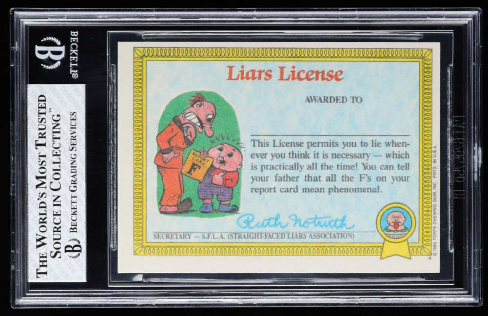 Weird Wendy 1985 Garbage Pail Kids Matte Back #16a (BGS 5.5) | Pristine ...