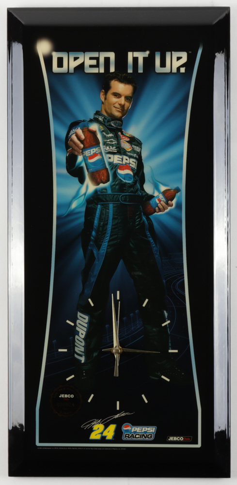 Jeff Gordon LE NASCAR Pepsi Racing 11x23 Clock | Pristine Auction