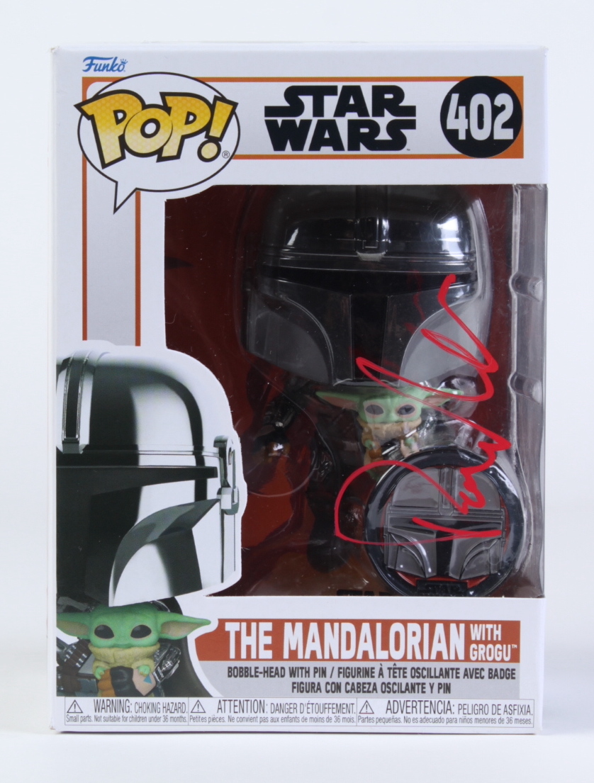 Pedro Pascal Signed "Star Wars" #402 The Mandalorian with Grogu Funko ...