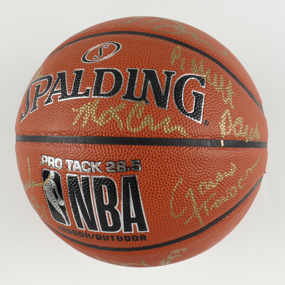 1981 Celtics Championship Basketball Team-Signed by (7) With Larry Bird ...