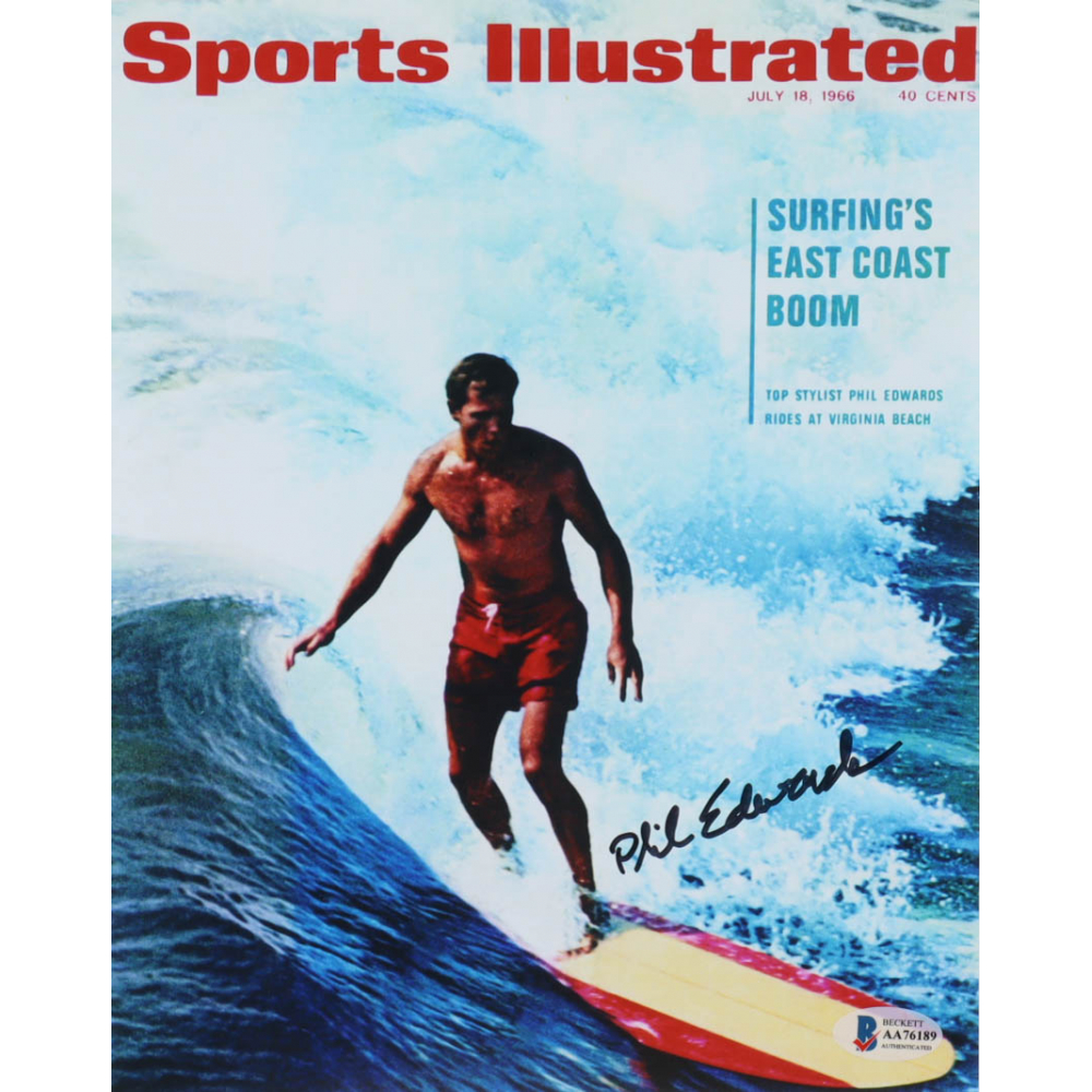 Phil Edwards Signed 8x10 Photo (Beckett) | Pristine Auction