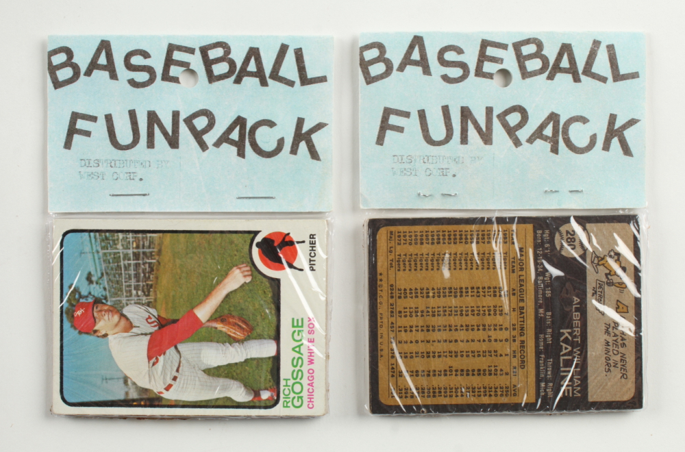 1973 Topps Baseball Card Fun Pack Box With (20) Packs | Pristine Auction