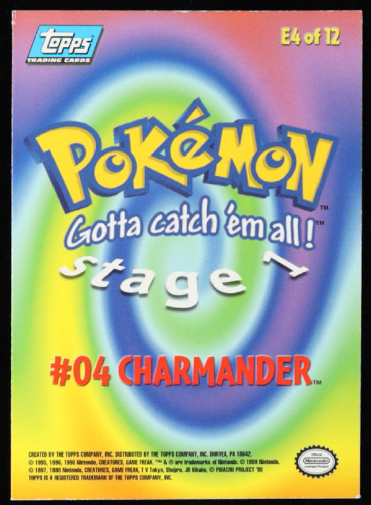 Charmander 1999 Pokemon Movie Animation Edition Foil #E4 #04 - Stage 1 ...