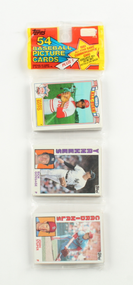 1984 Topps Baseball Rack Pack with (55) Cards | Pristine Auction