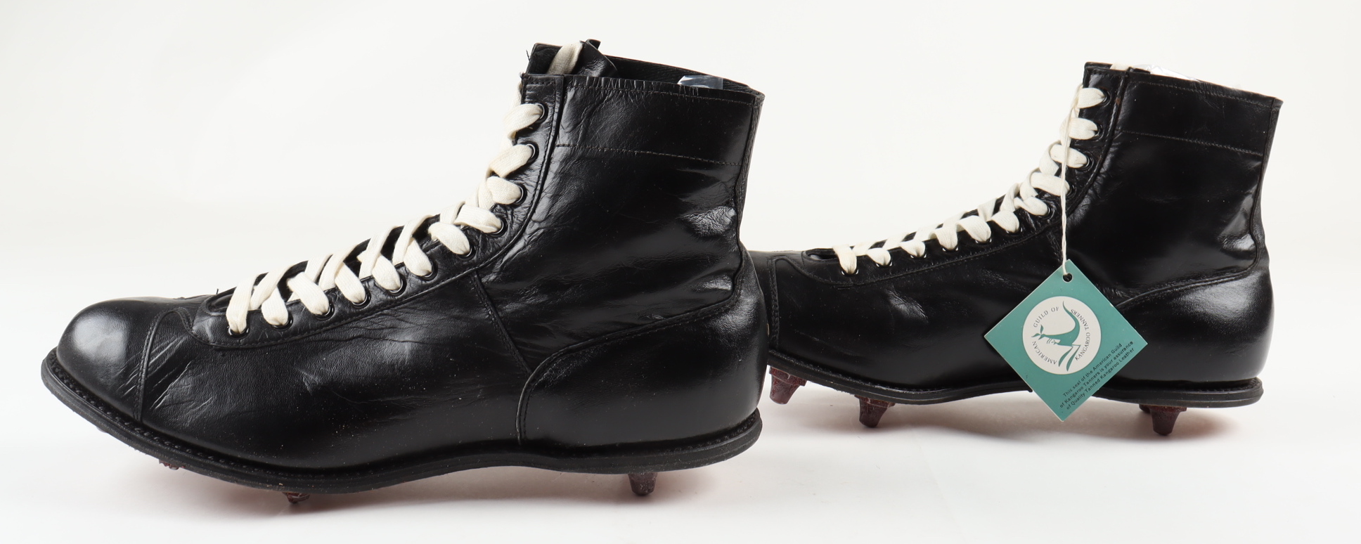 Vintage 1950's Pair of Kangaroo Leather Football Cleats | Pristine Auction