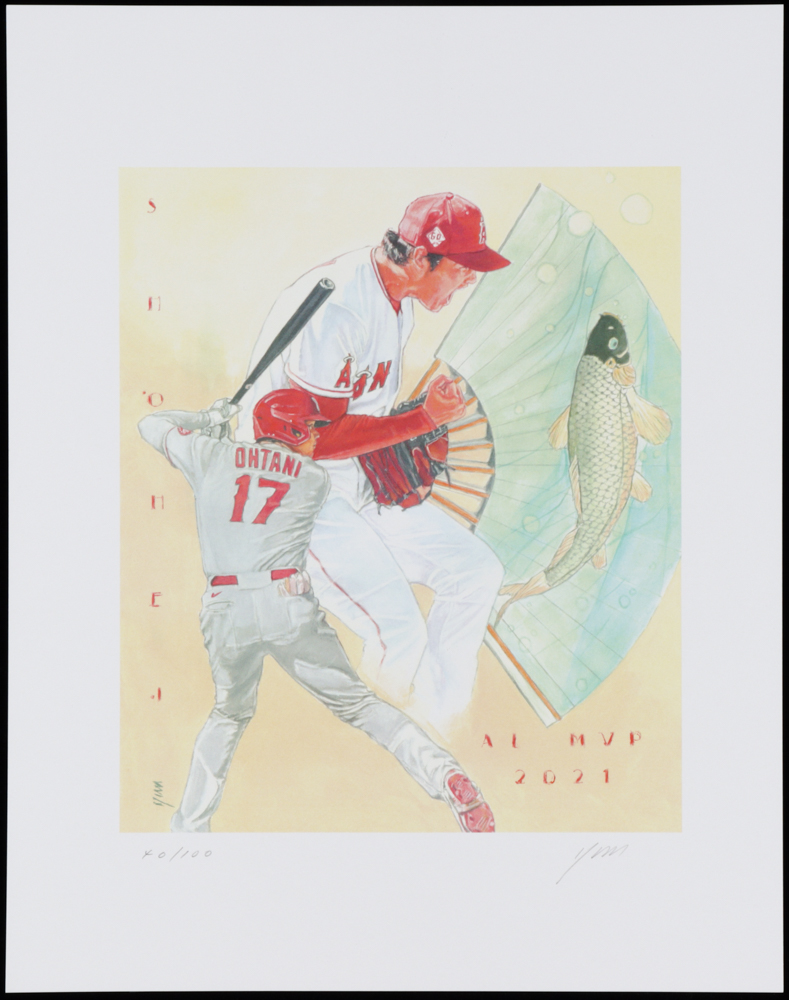 Shohei Ohtani - Angels - John Yim 11x14 Signed Limited Edition Lithograph #/100 (PA) | Pristine ...