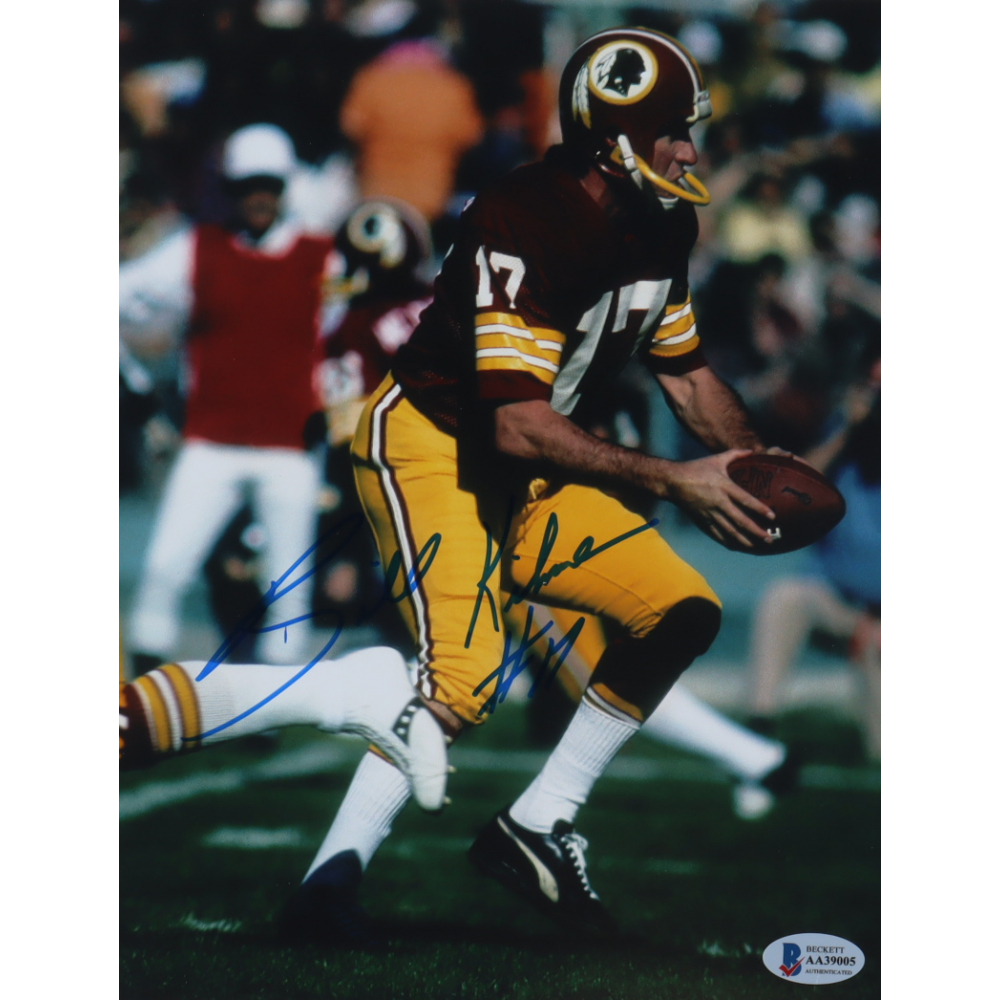 Billy Kilmer Signed Redskins 8x10 Photo (Beckett) | Pristine Auction