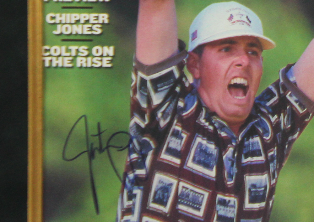 Justin Leonard Signed 15x18.5 Custom Framed 1999 Sports Illustrated ...