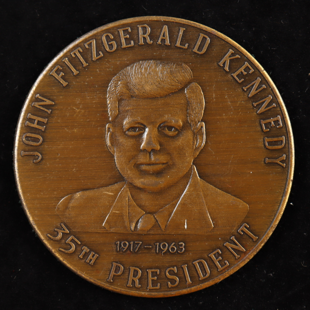 John F. Kennedy Commemorative "50 Anniversary of Birth" Medallion ...
