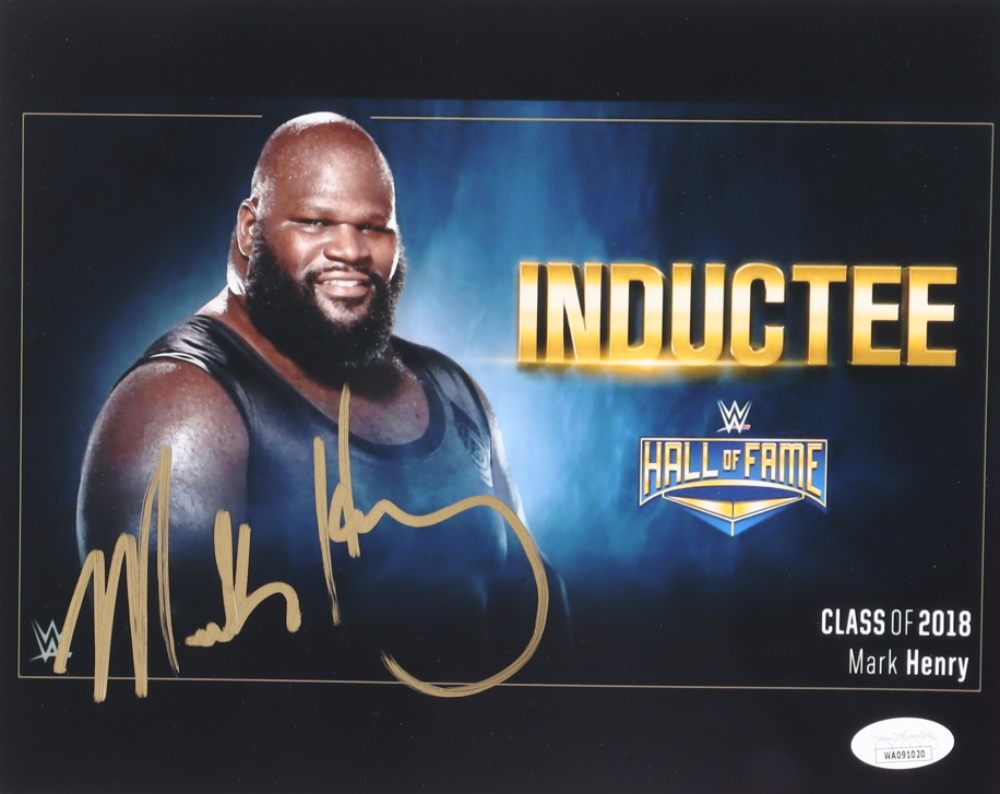 Mark Henry Signed WWE Hall Of Fame 8x10 Photo (JSA) | Pristine Auction