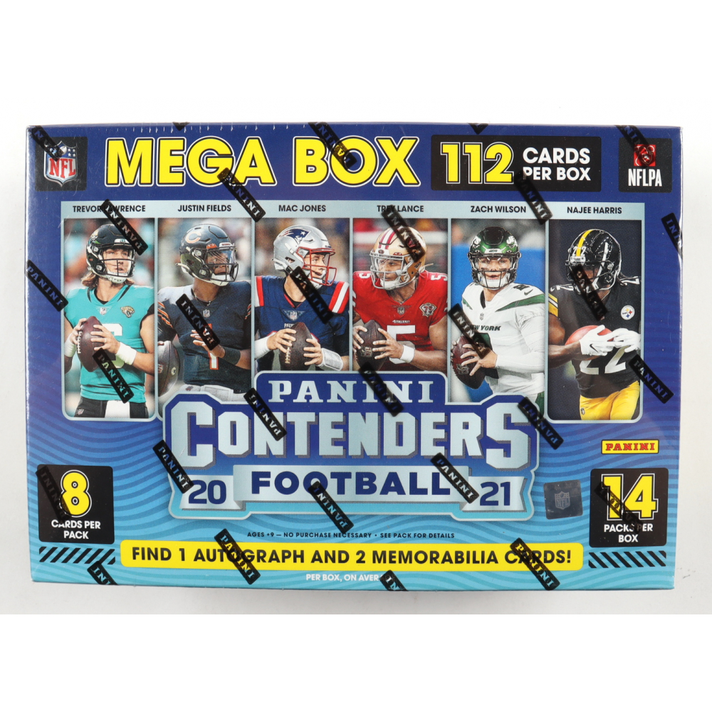 2021 Panini Contenders Football Mega Box with (14) Packs | Pristine Auction