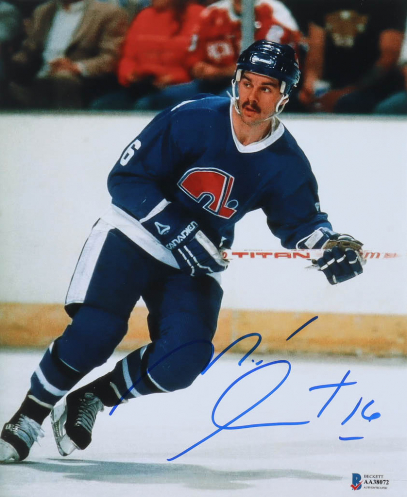 Michel Goulet Signed Nordiques 8x10 Photo (Beckett) | Pristine Auction
