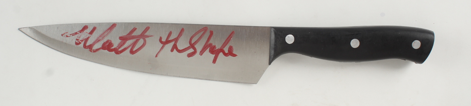 Nick Castle Signed Stainless Steel Knife Inscribed "The Shape" (JSA ...