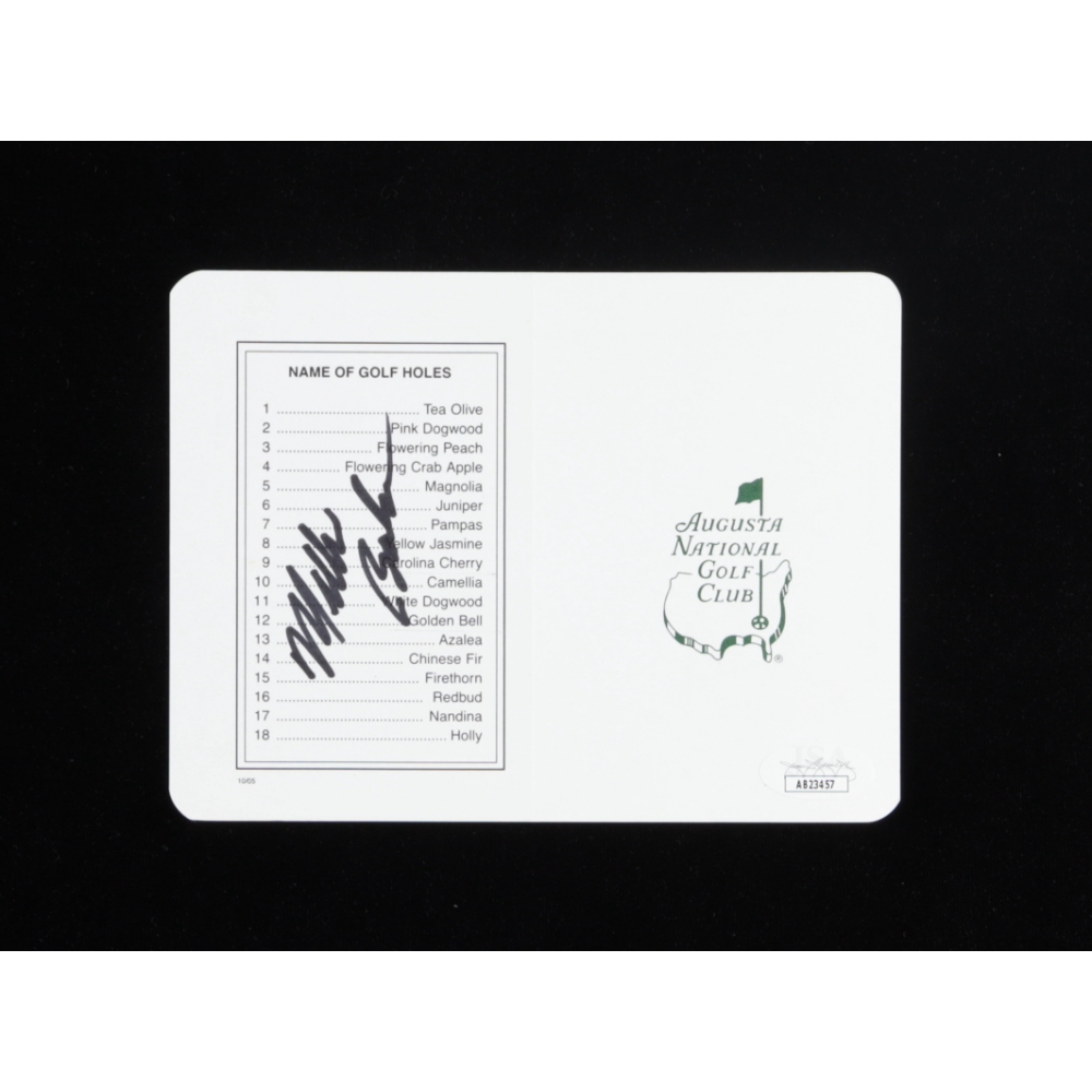 Miller Barber Signed 5x6 Augusta National Golf Club Scorecard (JSA ...