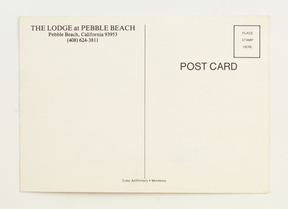 Johnny Miller Signed The Lodge at Pebble Beach 4x6 Postcard (JSA ...