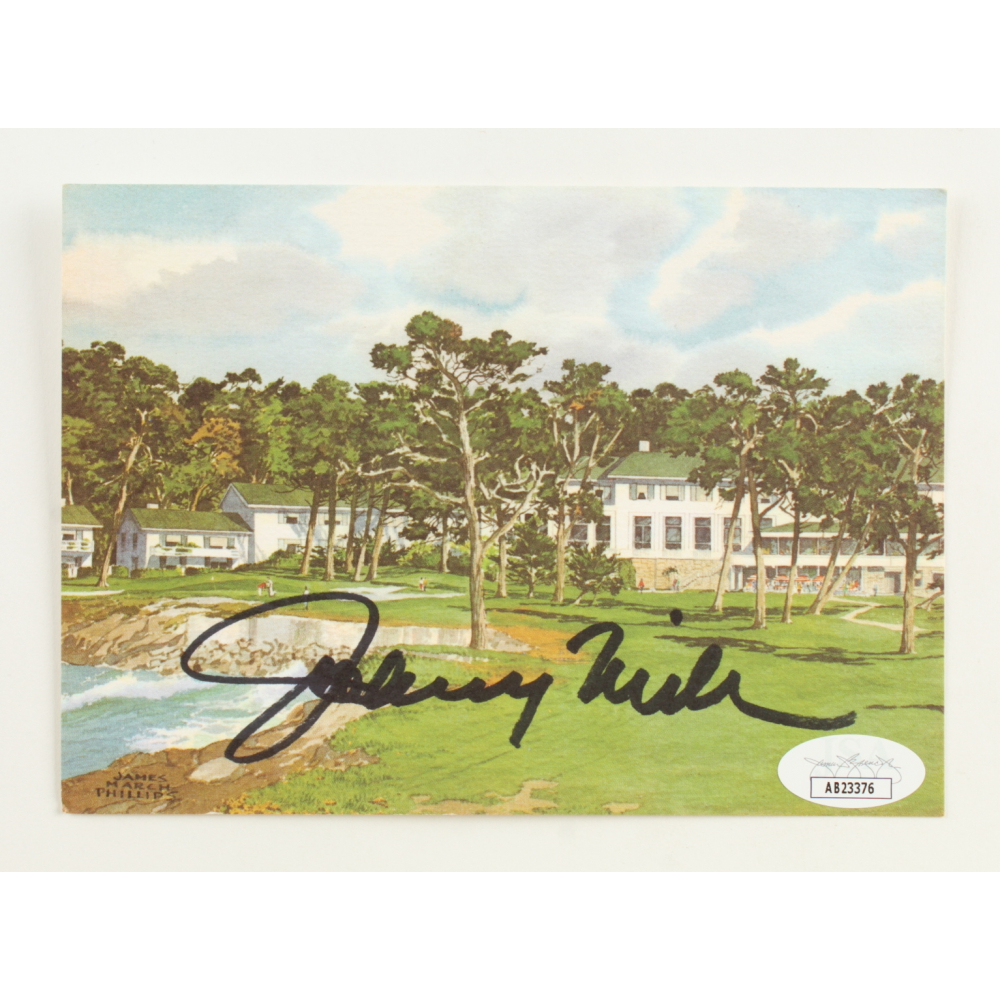 Johnny Miller Signed The Lodge at Pebble Beach 4x6 Postcard (JSA ...