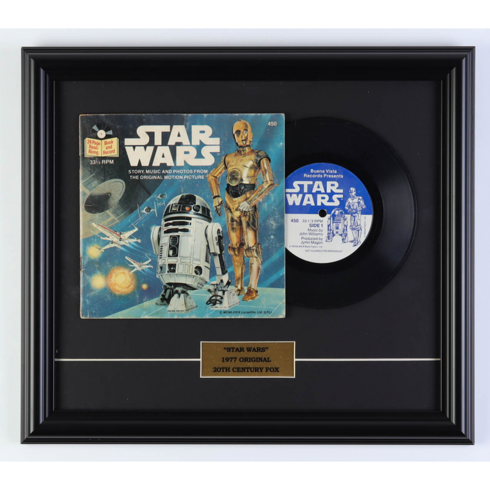 1977 "Star Wars" Original Movie Soundtrack 14x16 Custom Framed Vinyl ...