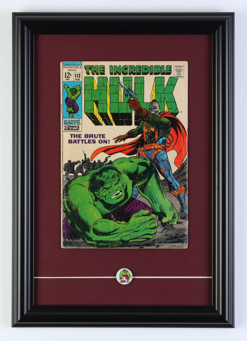 1969 "The Incredible Hulk" Issue #112 Marvel Comic Book 12x17 Custom ...